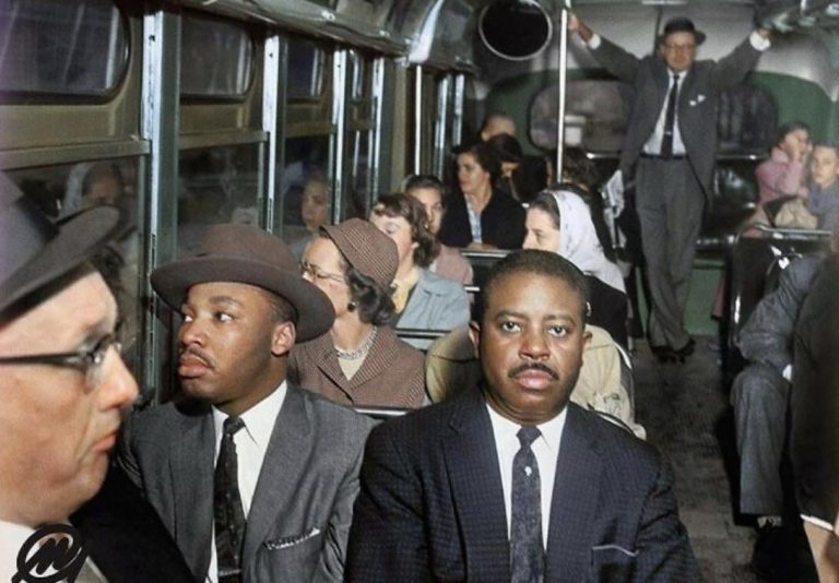 Martin Luther King Jr. And Ralph Abernathy Riding On The First ...