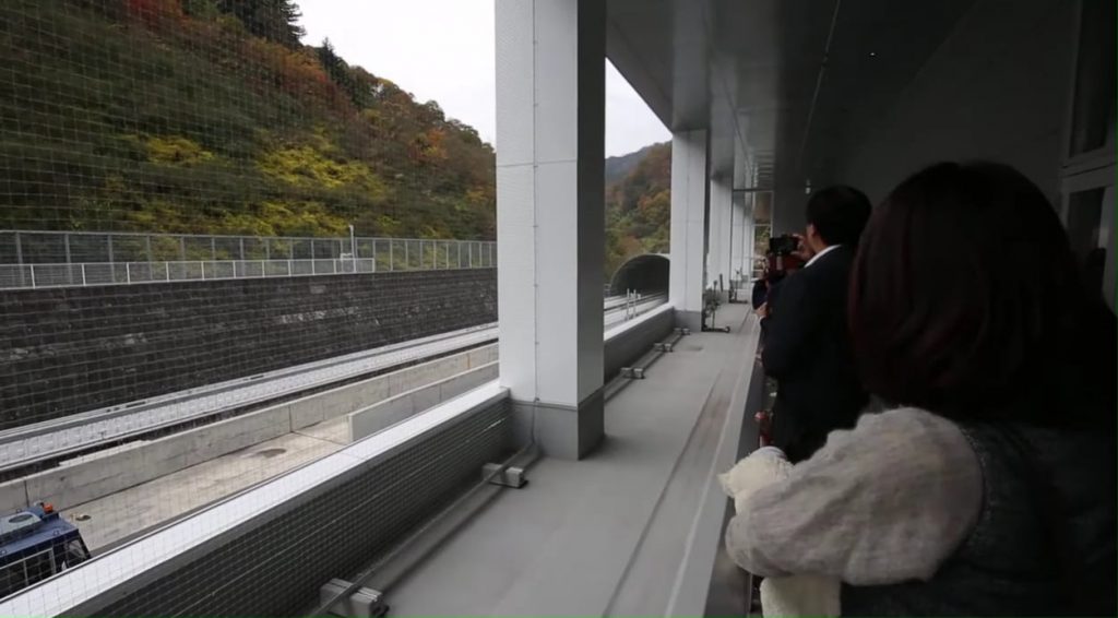 The Chuo Shinkansen which is a High Speed Maglev that goes at 500kph ...
